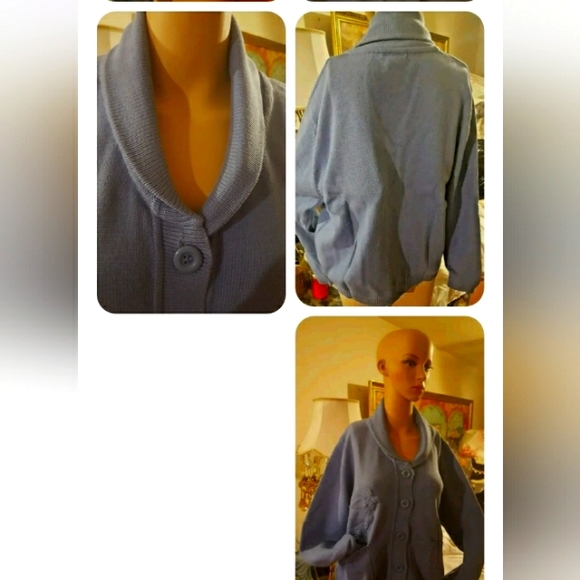 COLLECTION | Sweaters | New Cardigan Powder Blue Sweater Just Beautiful ...